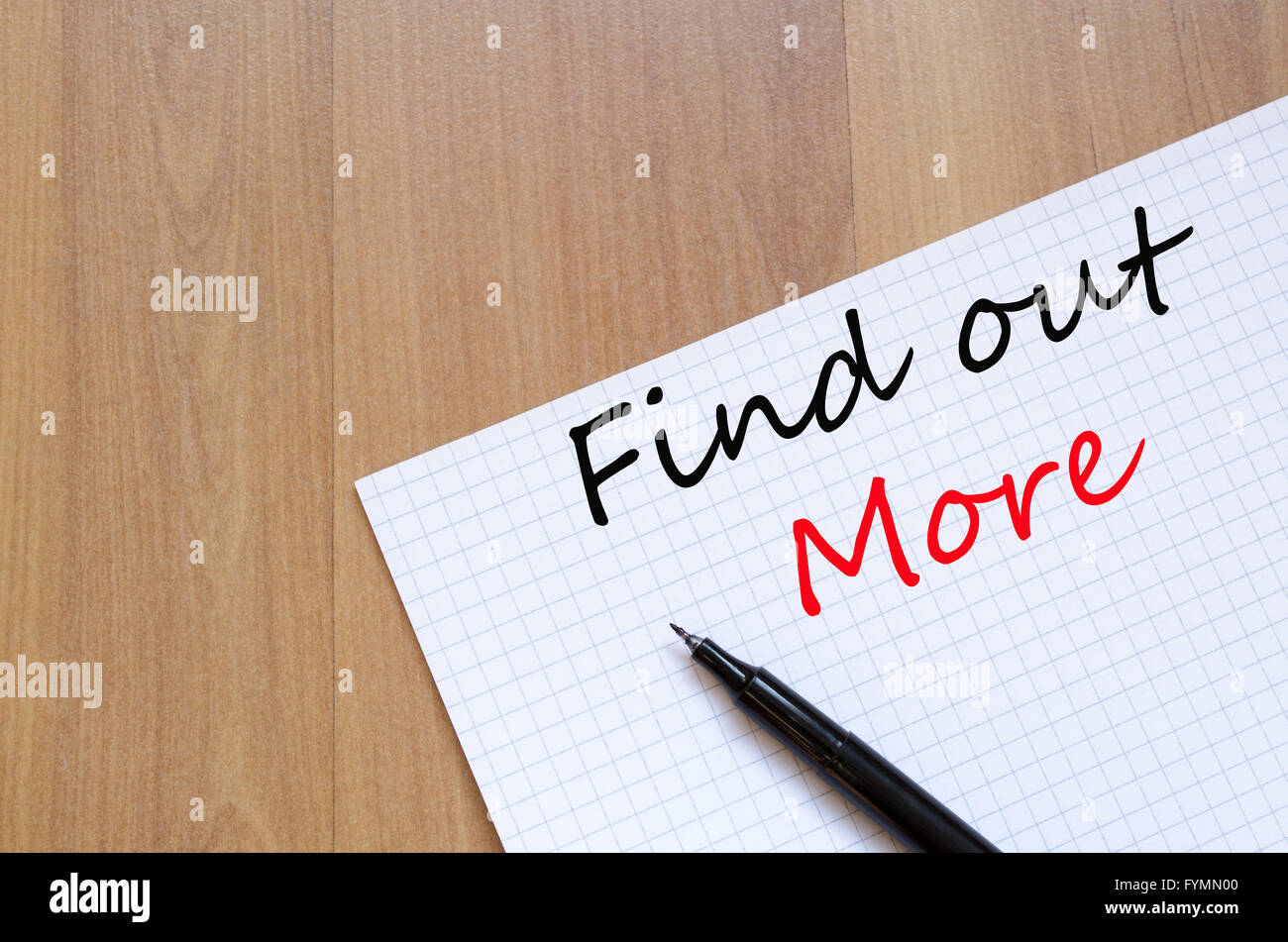 Find out more text concept Stock Photo - Alamy