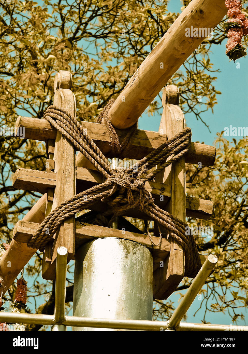 A religious tradition called Bagada Stock Photo - Alamy