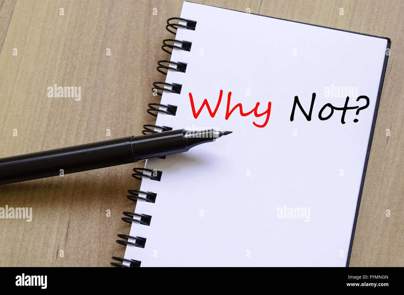 Why not text concept Stock Photo - Alamy