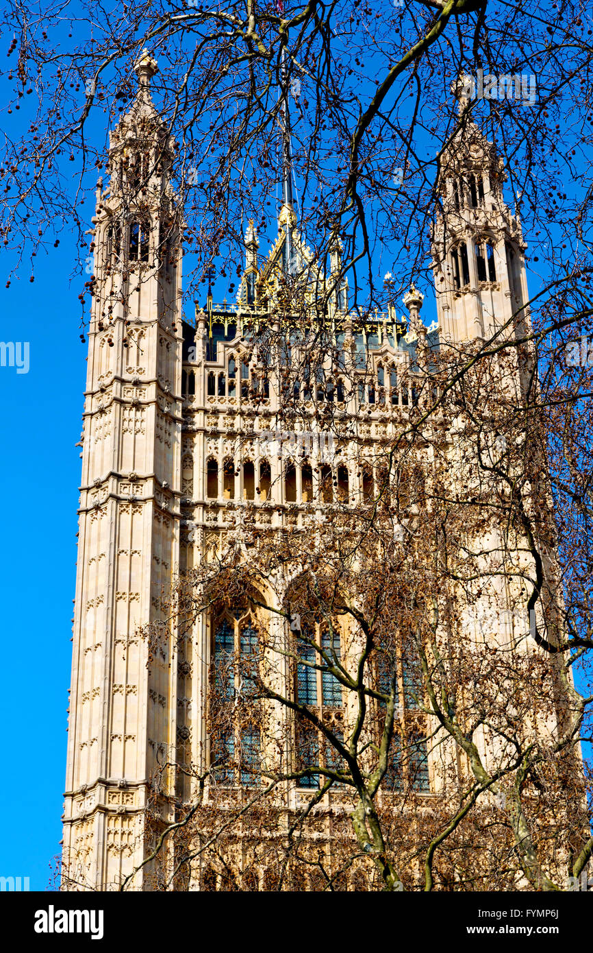 in london old parliament structure and sky Stock Photo - Alamy