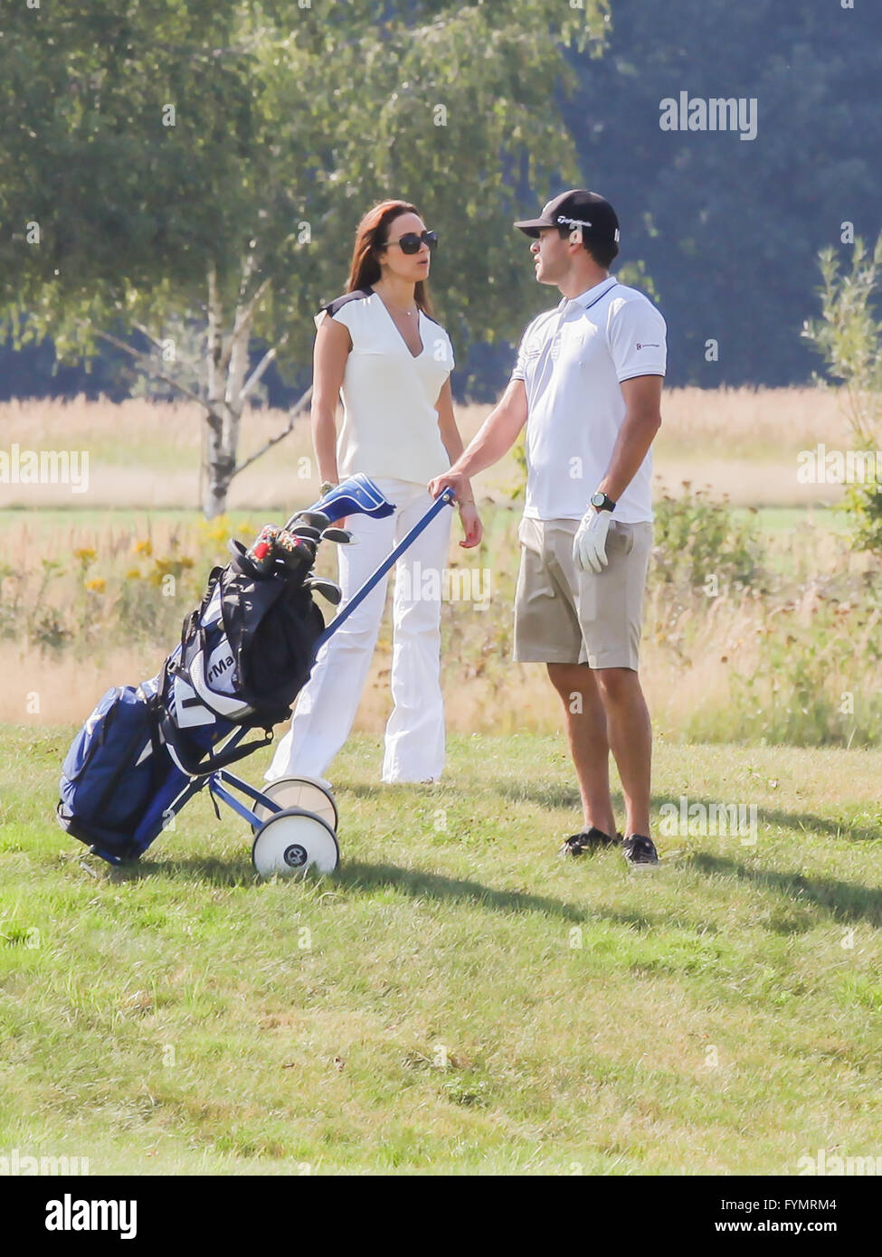 Michael Ballack and girlfriend Stock Photo - Alamy
