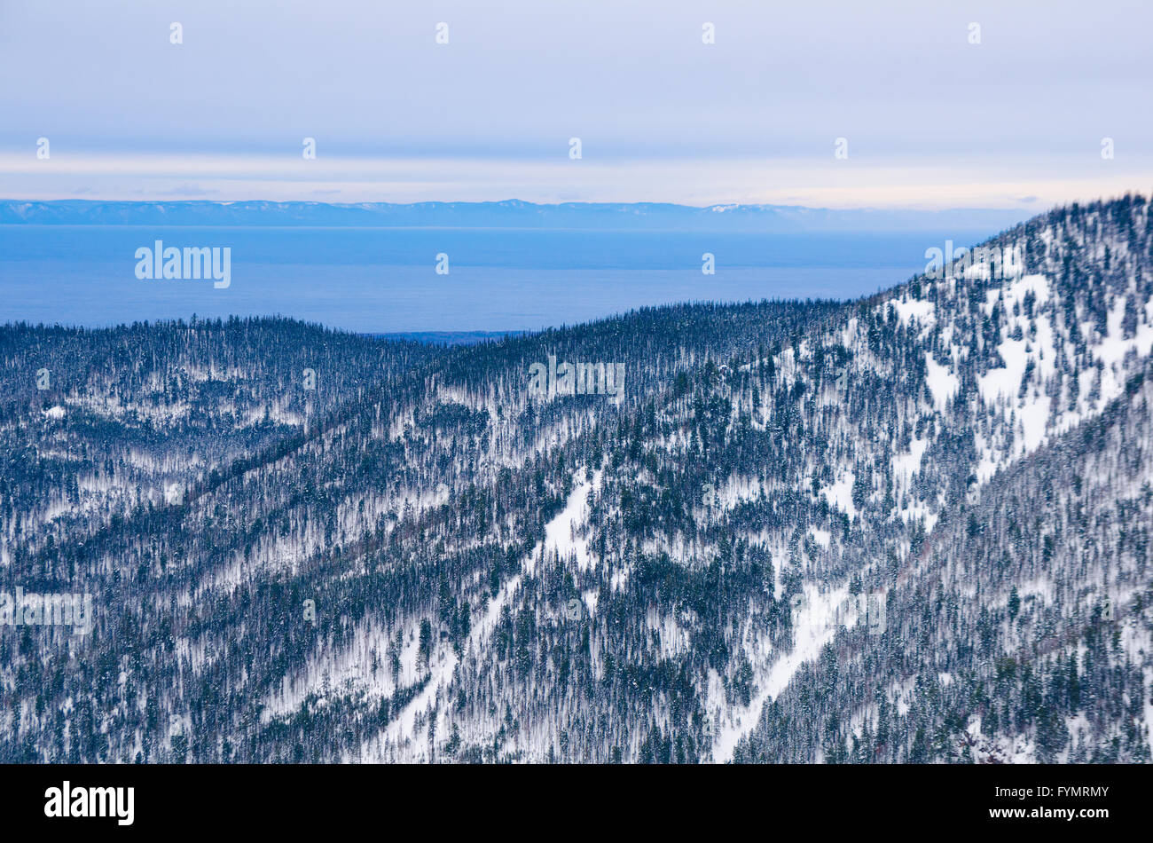 Baikal mountains in winter Stock Photo - Alamy