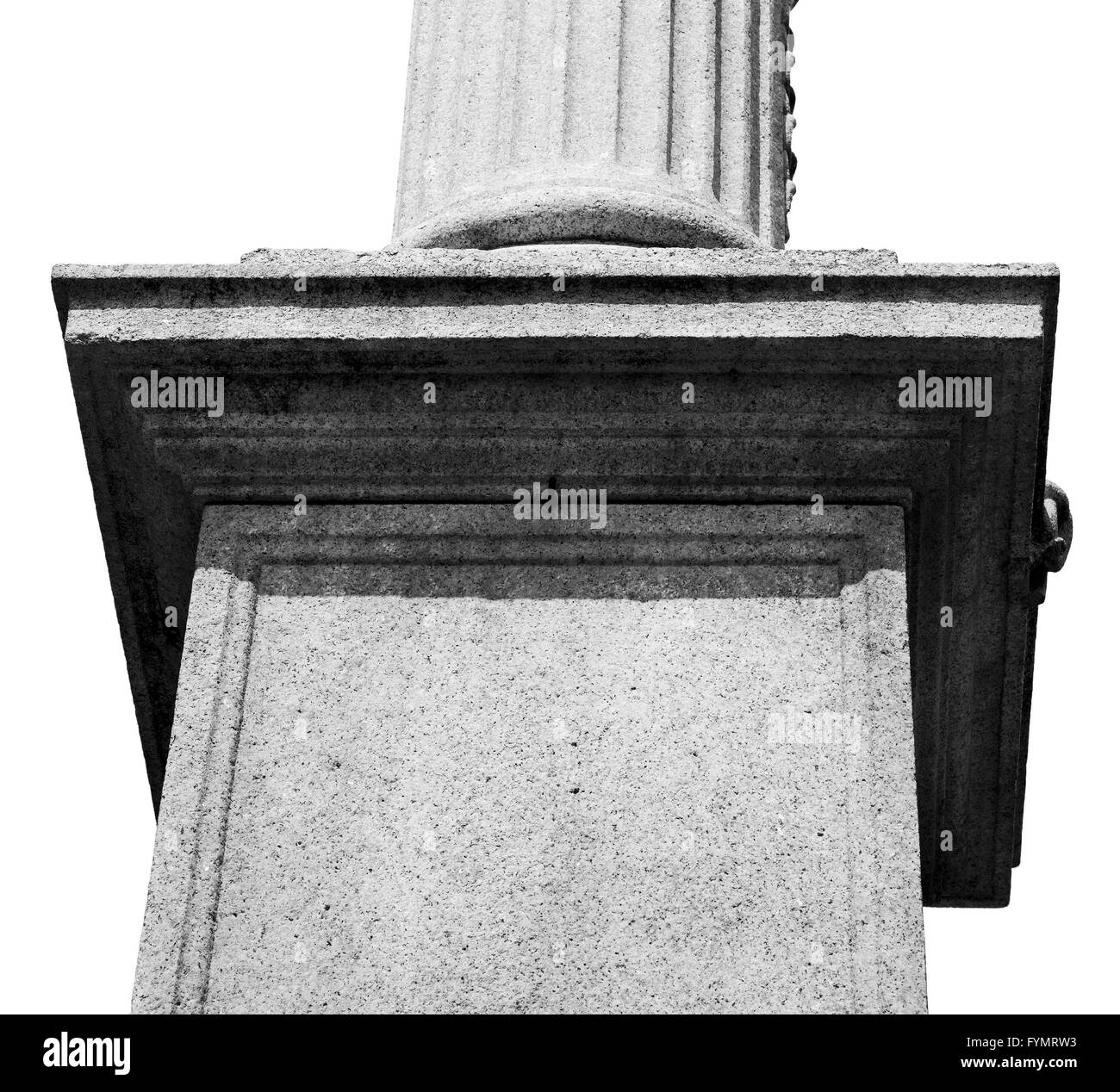 old column in the cloudy sky of europe italy Stock Photo - Alamy