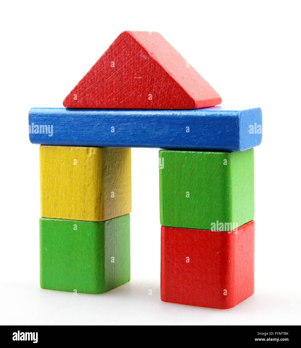 Wooden building blocks Stock Photo - Alamy