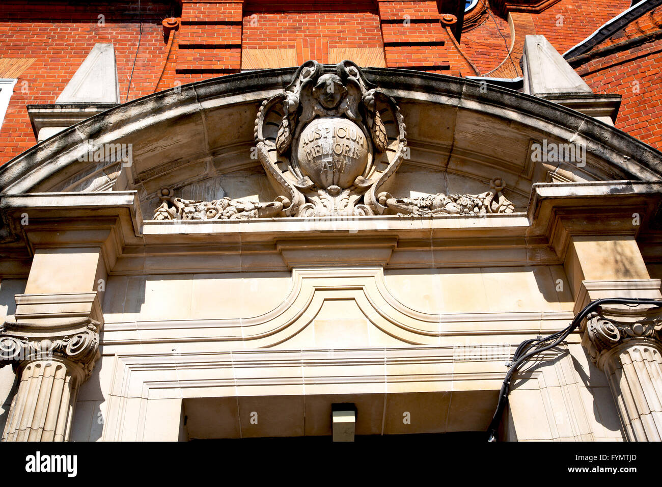 window in europe london brick wall and historical Stock Photo - Alamy