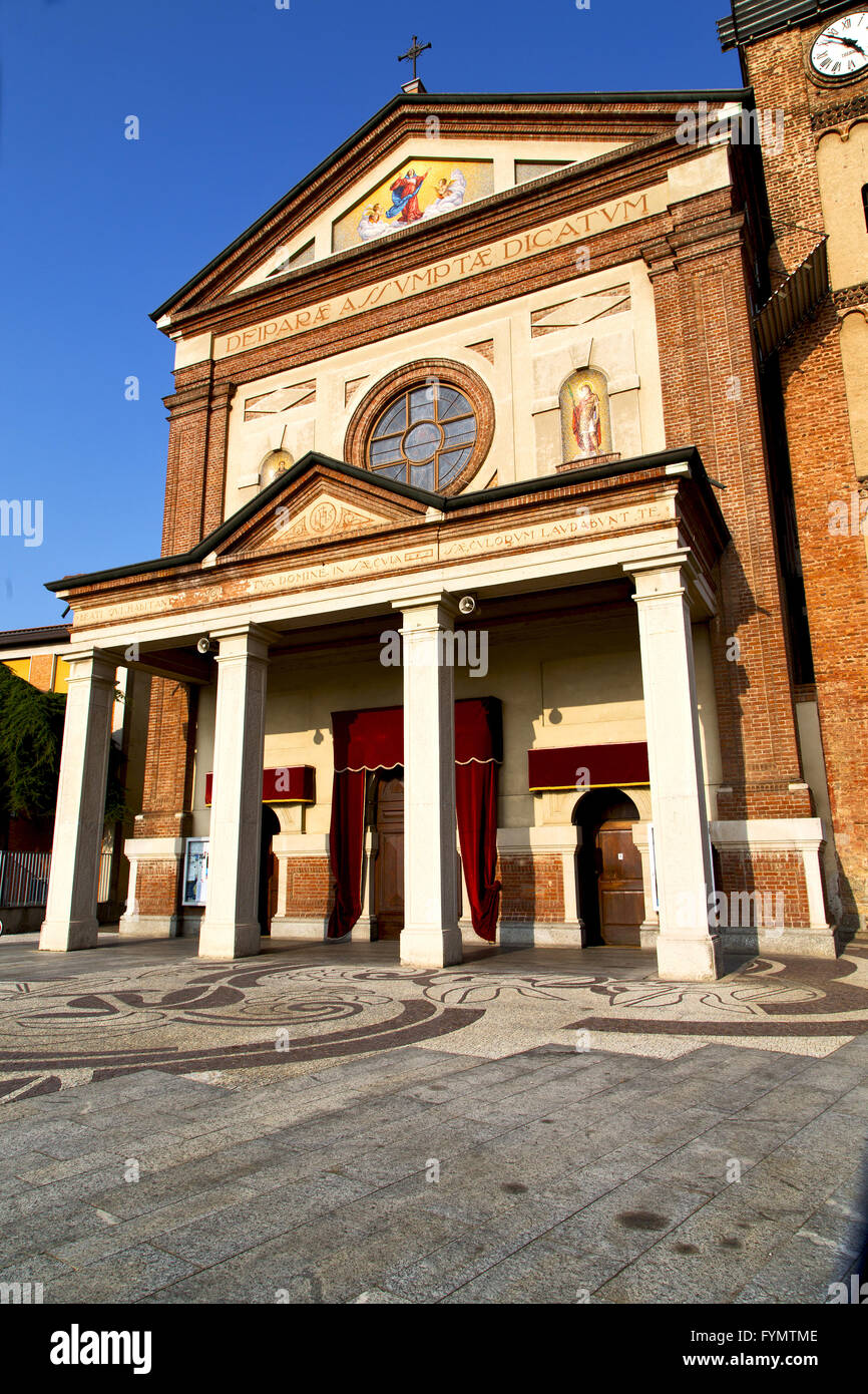 parabiago in the old church brick tower italy lombardy Stock Photo - Alamy
