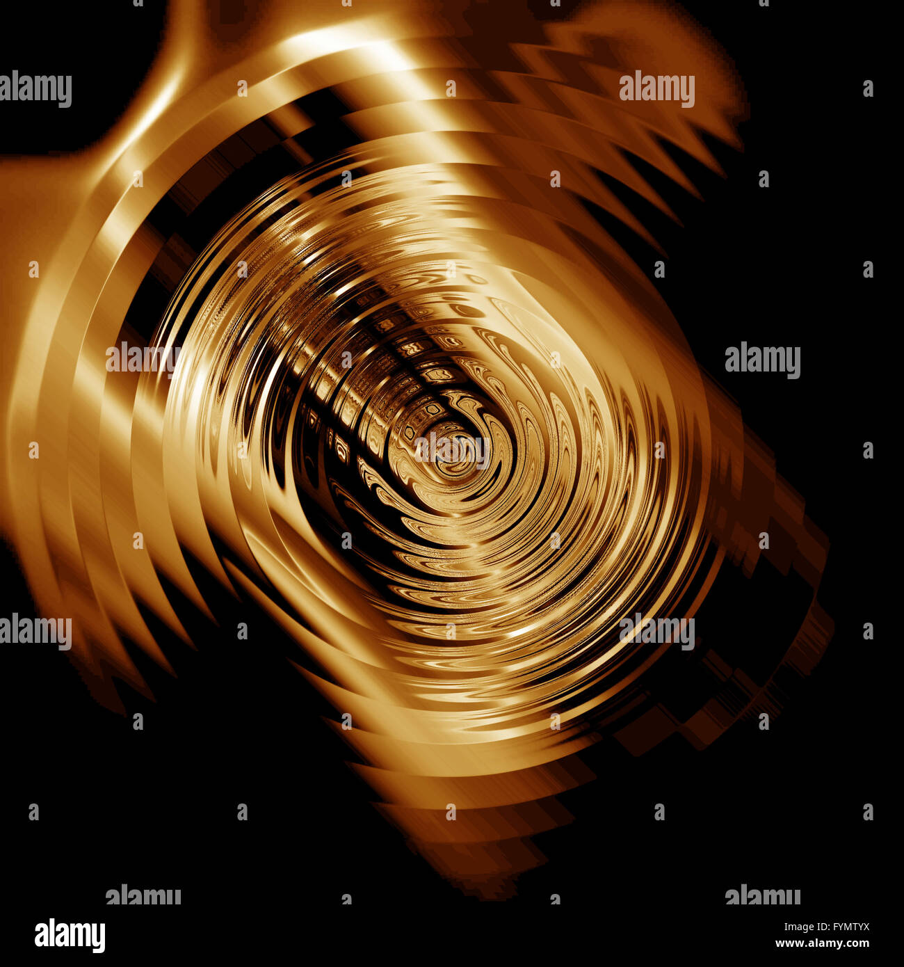 Abstract golden disk for poster and music background Stock Photo - Alamy