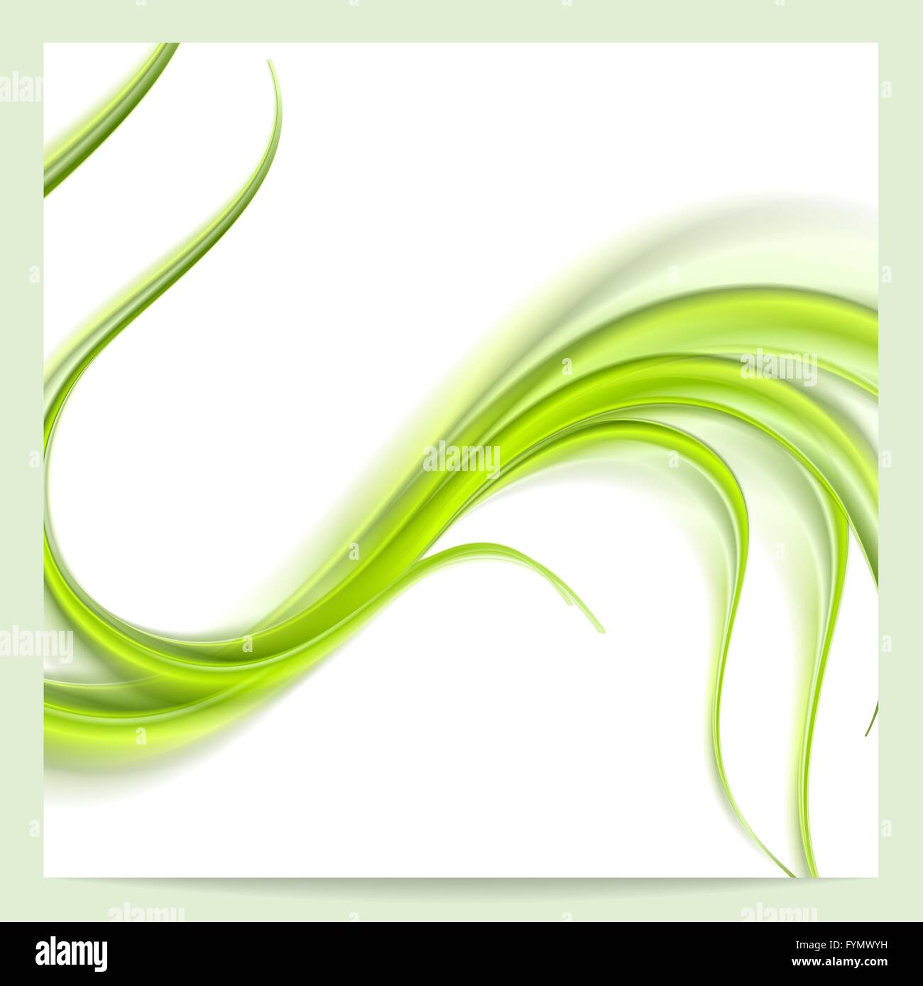 Abstract elegant green wavy pattern background Stock Photo - Alamy