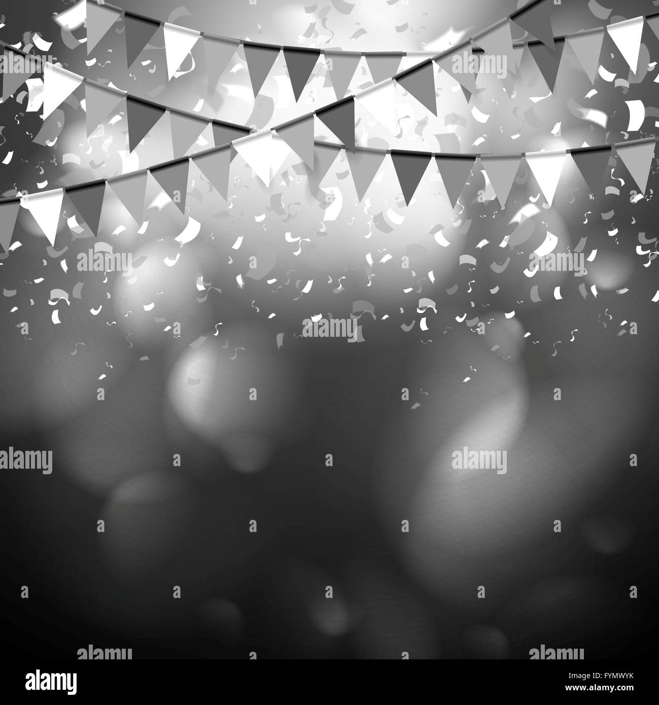 Party flags celebrate abstract background with con Stock Photo - Alamy