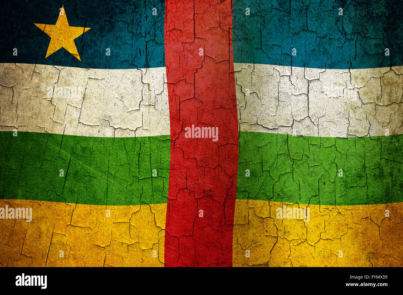 Central african republic grunge flag hi-res stock photography and ...