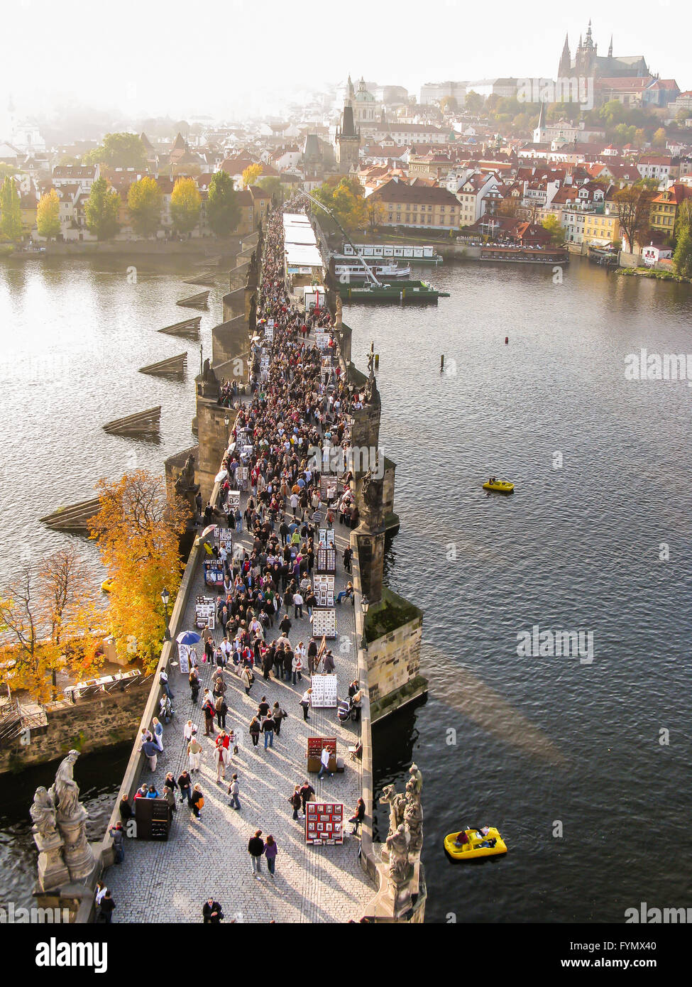 Charles bridge top view prague hi-res stock photography and images - Alamy