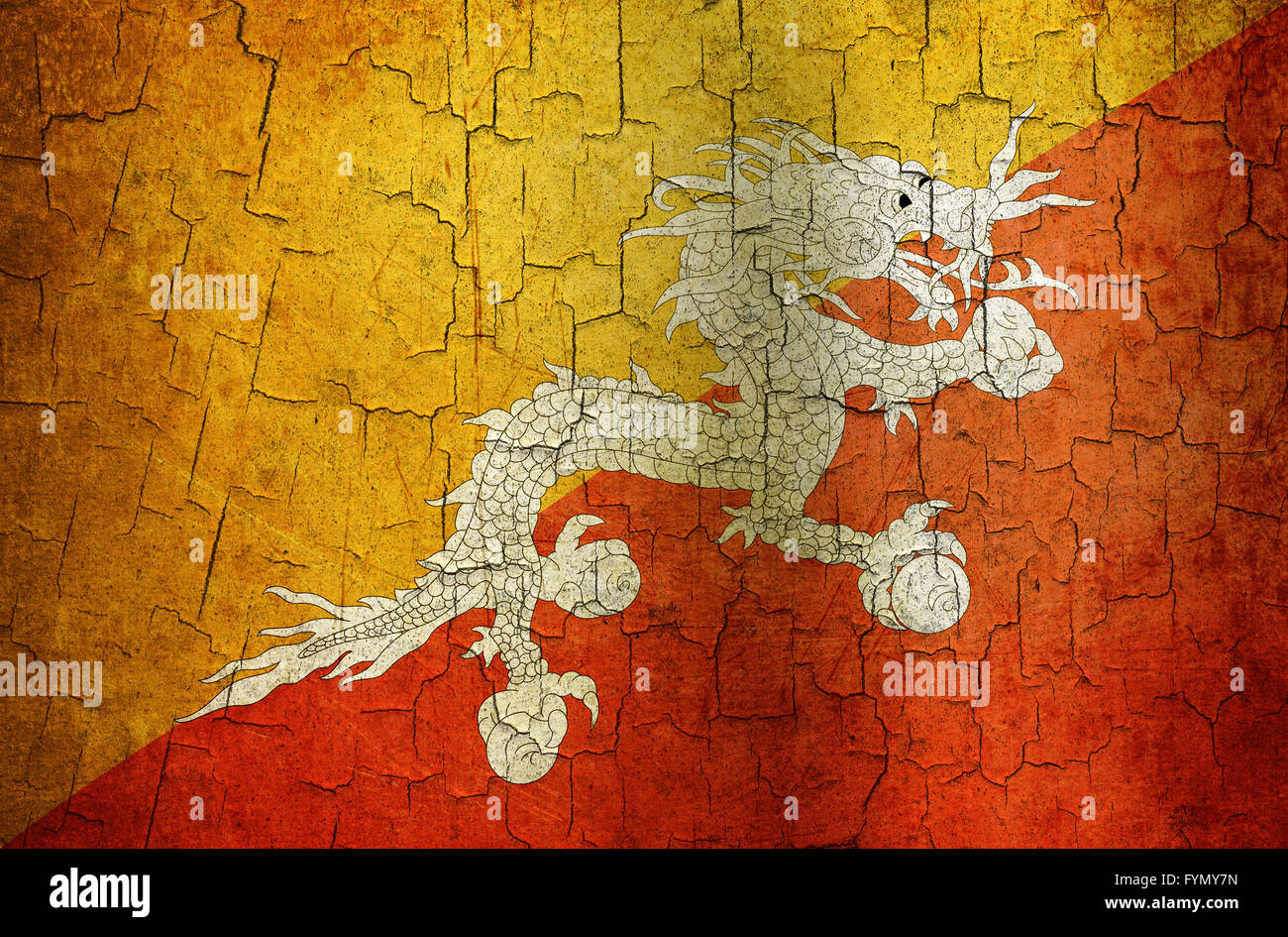 Bhutan flag hi-res stock photography and images - Alamy