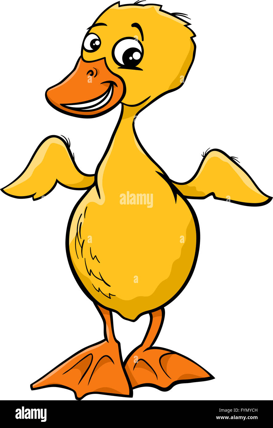 duckling cartoon illustration Stock Photo - Alamy