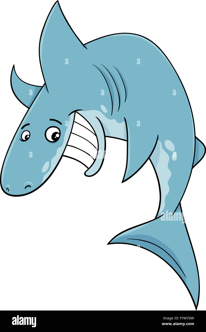 Cartoon Happy Shark High Resolution Stock Photography and Images - Alamy