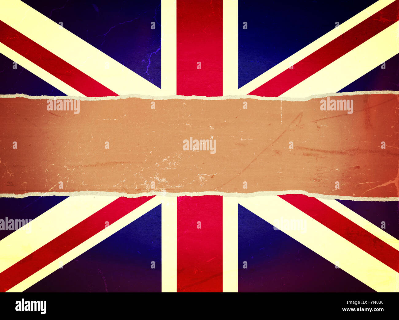 Ripped Vintage Union Flag Stock Photo - Alamy