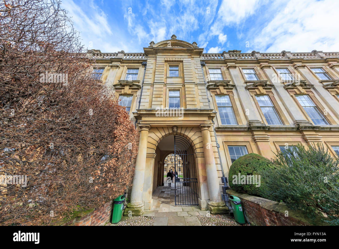 Beautiful places around the famous Clare College at Cambridge ...
