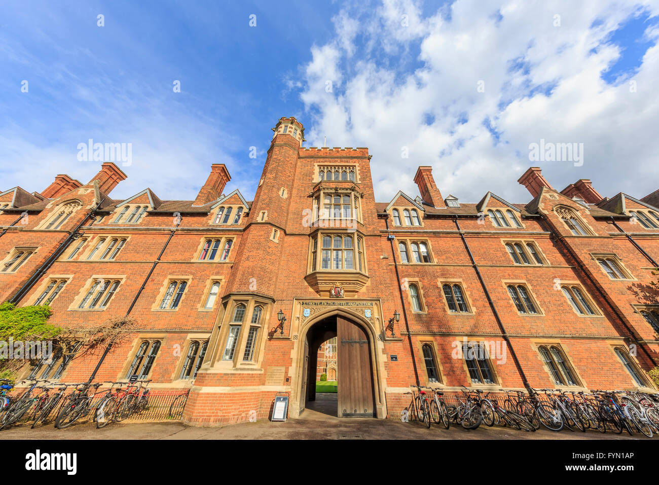 Beautiful places around the famous Selwyn College at Cambridge ...