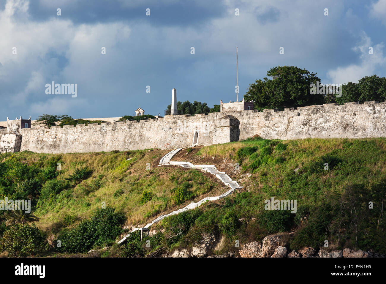staircase in an old fort Stock Photo - Alamy
