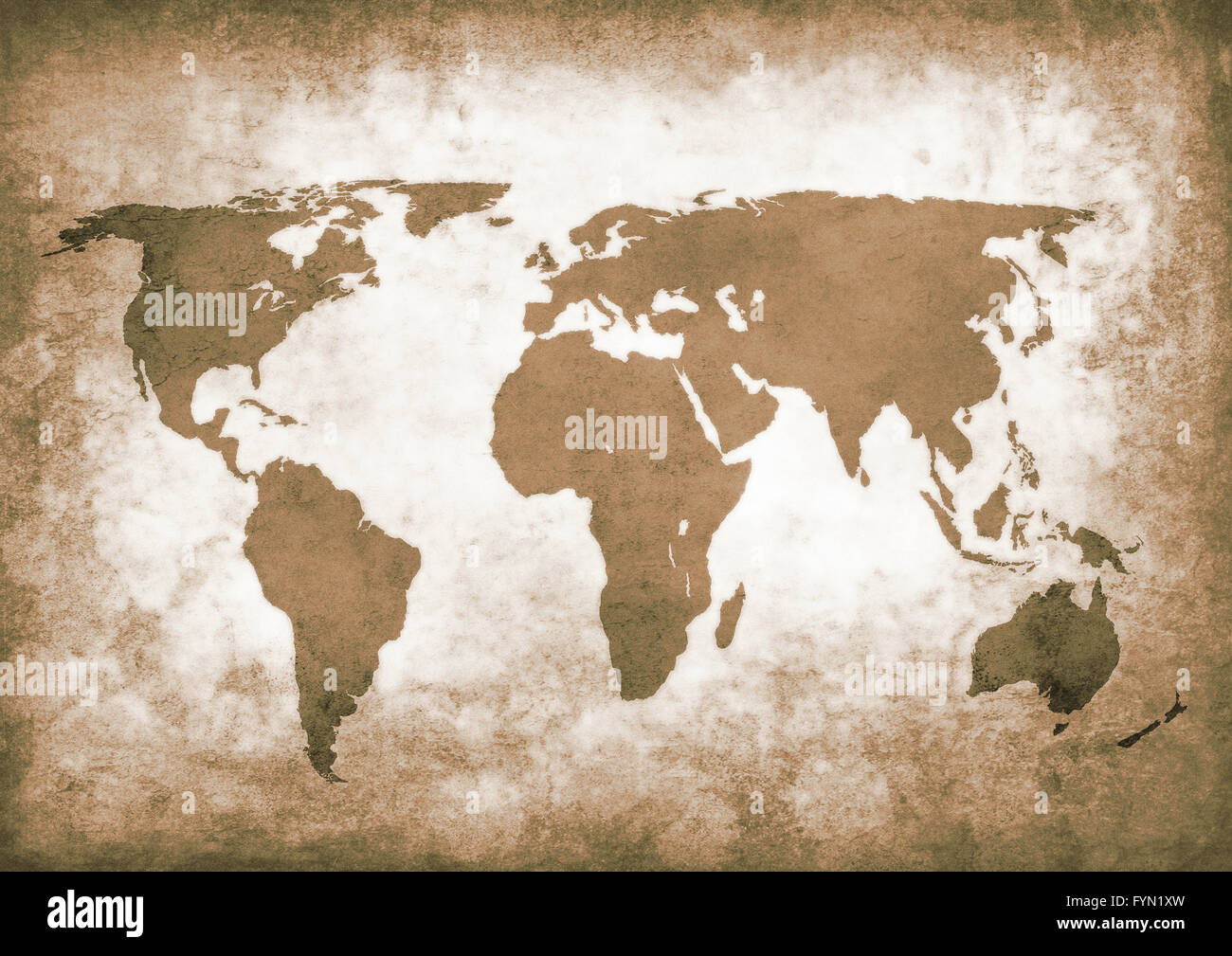 Sepia map hi-res stock photography and images - Alamy