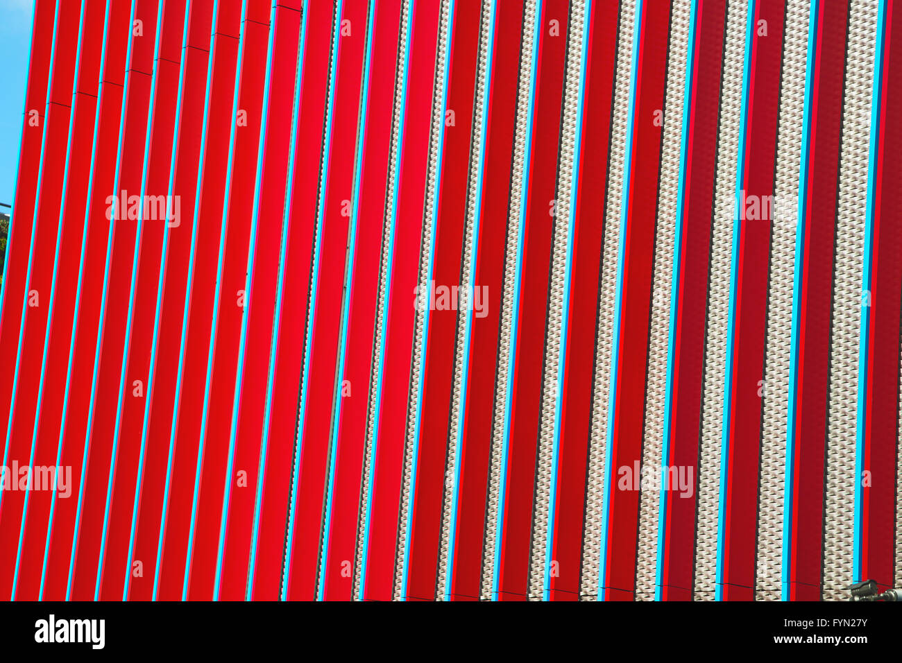 blue red abstract metal in englan london railing steel and background ...