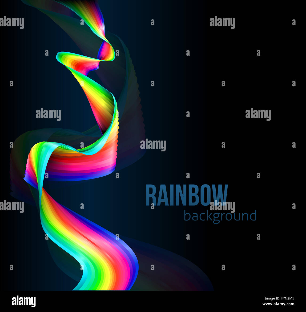 A rainbow color ribbon stripe spectrum flag background design Stock ...