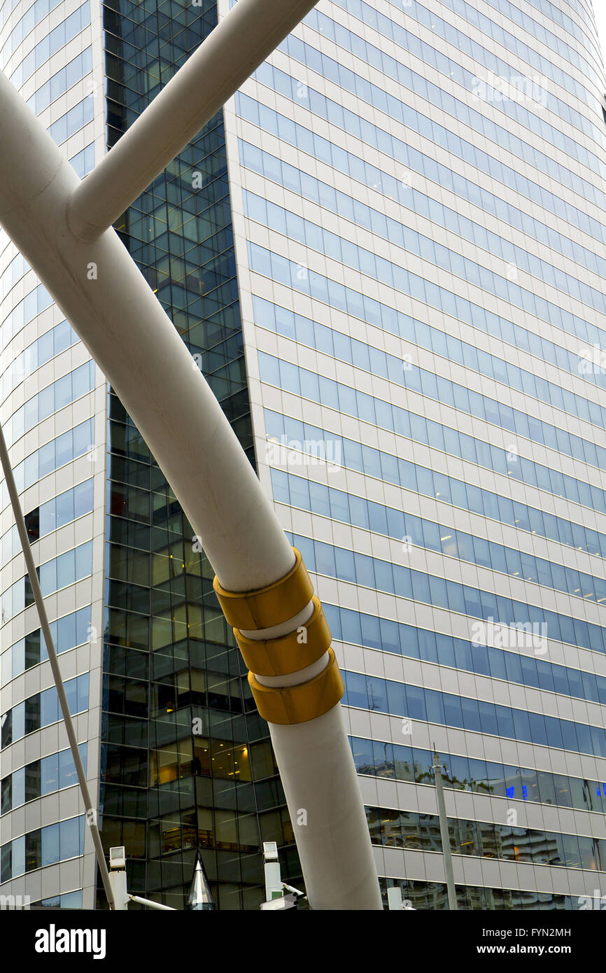 thailand in bangkok abstract the modern building line sky Stock Photo ...