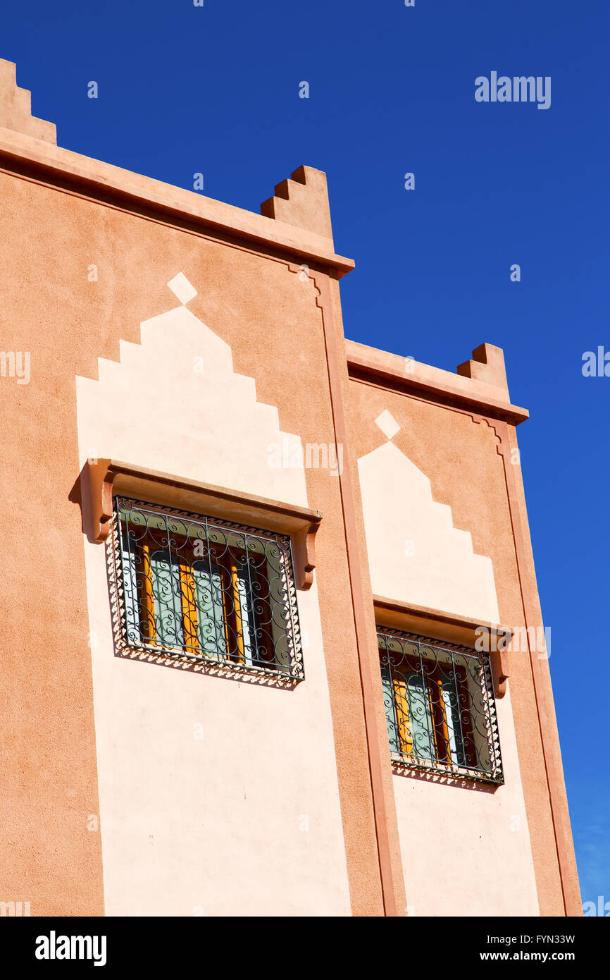 window in morocco africa old construction wal brick historical Stock ...