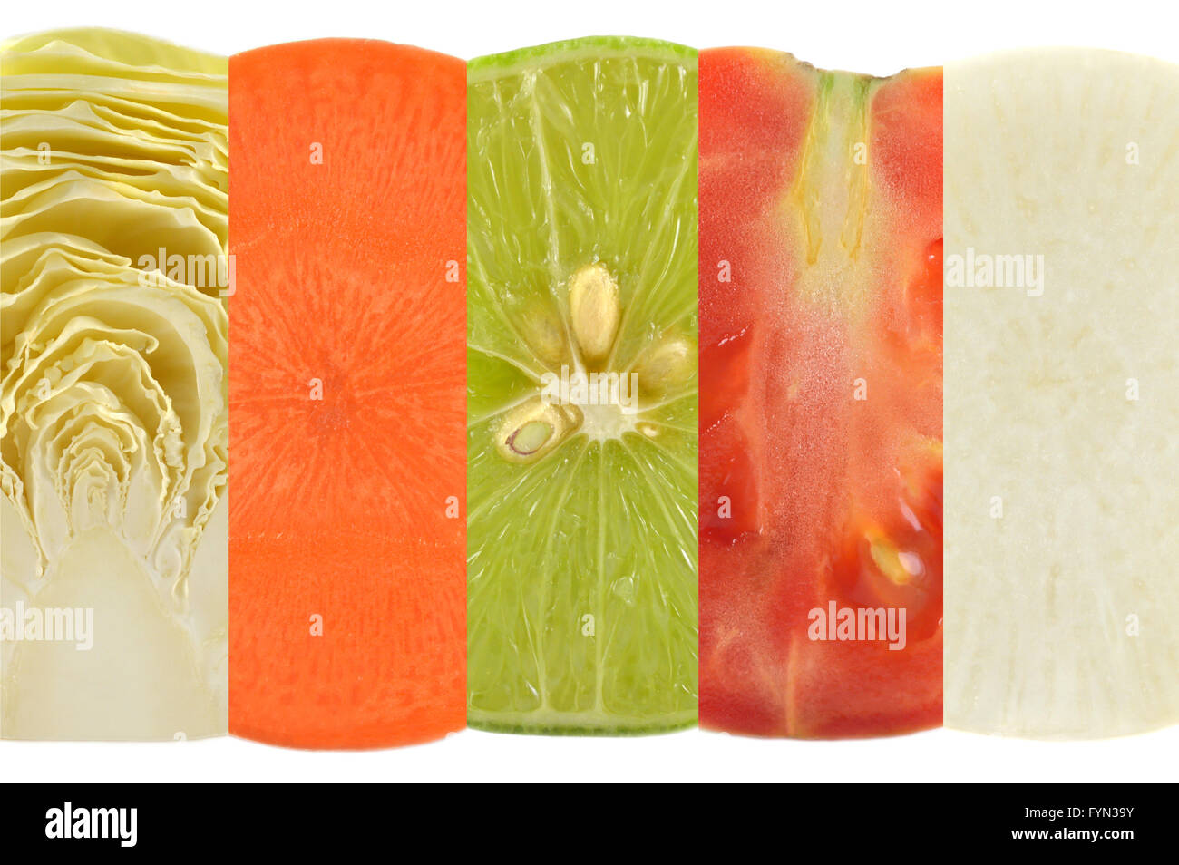 Halves of vegetable as a background Stock Photo - Alamy