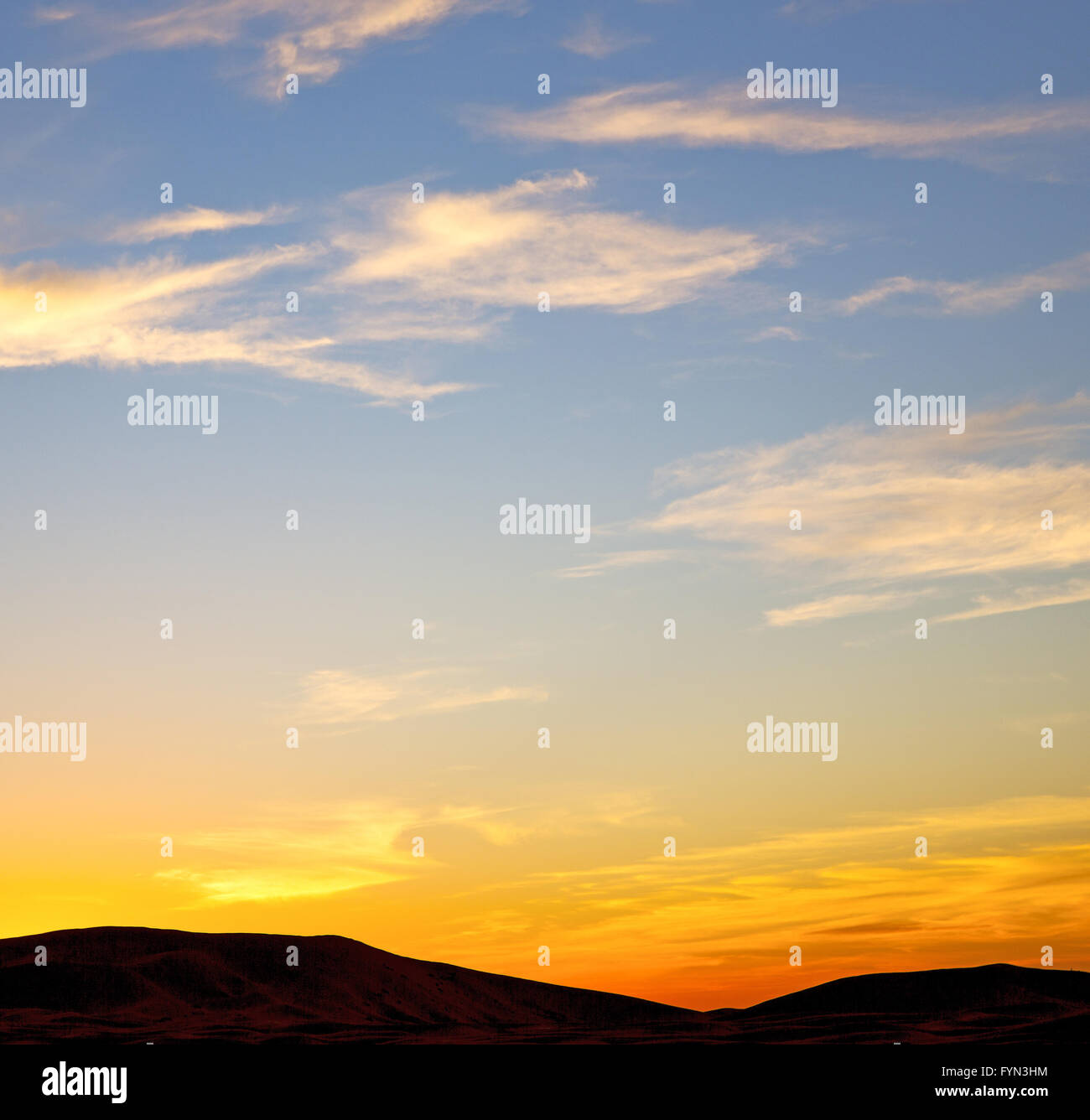 the sunrise in colored sky white soft clouds and abstract background ...
