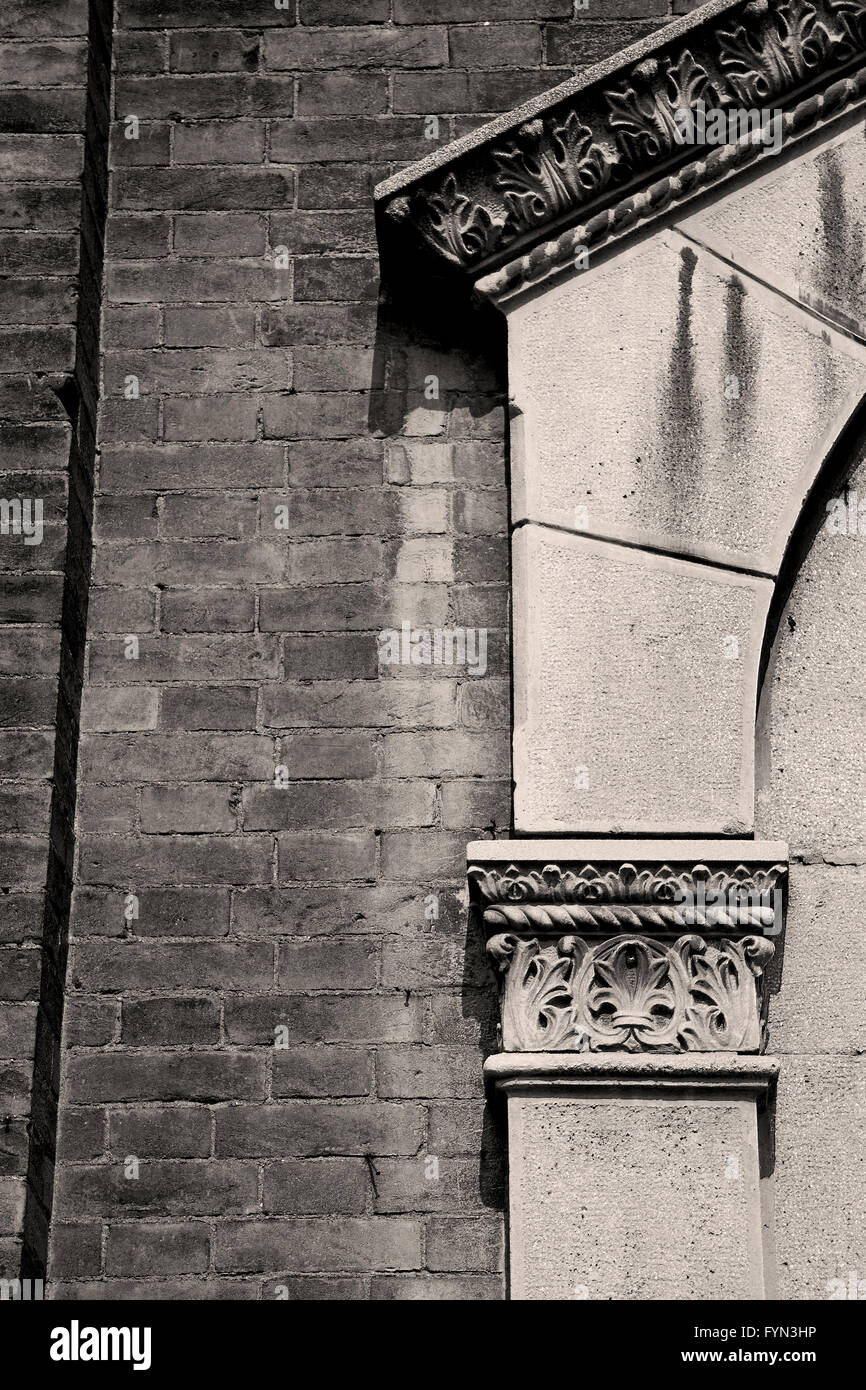 abstract old column in the country of europe italy and marble brick ...