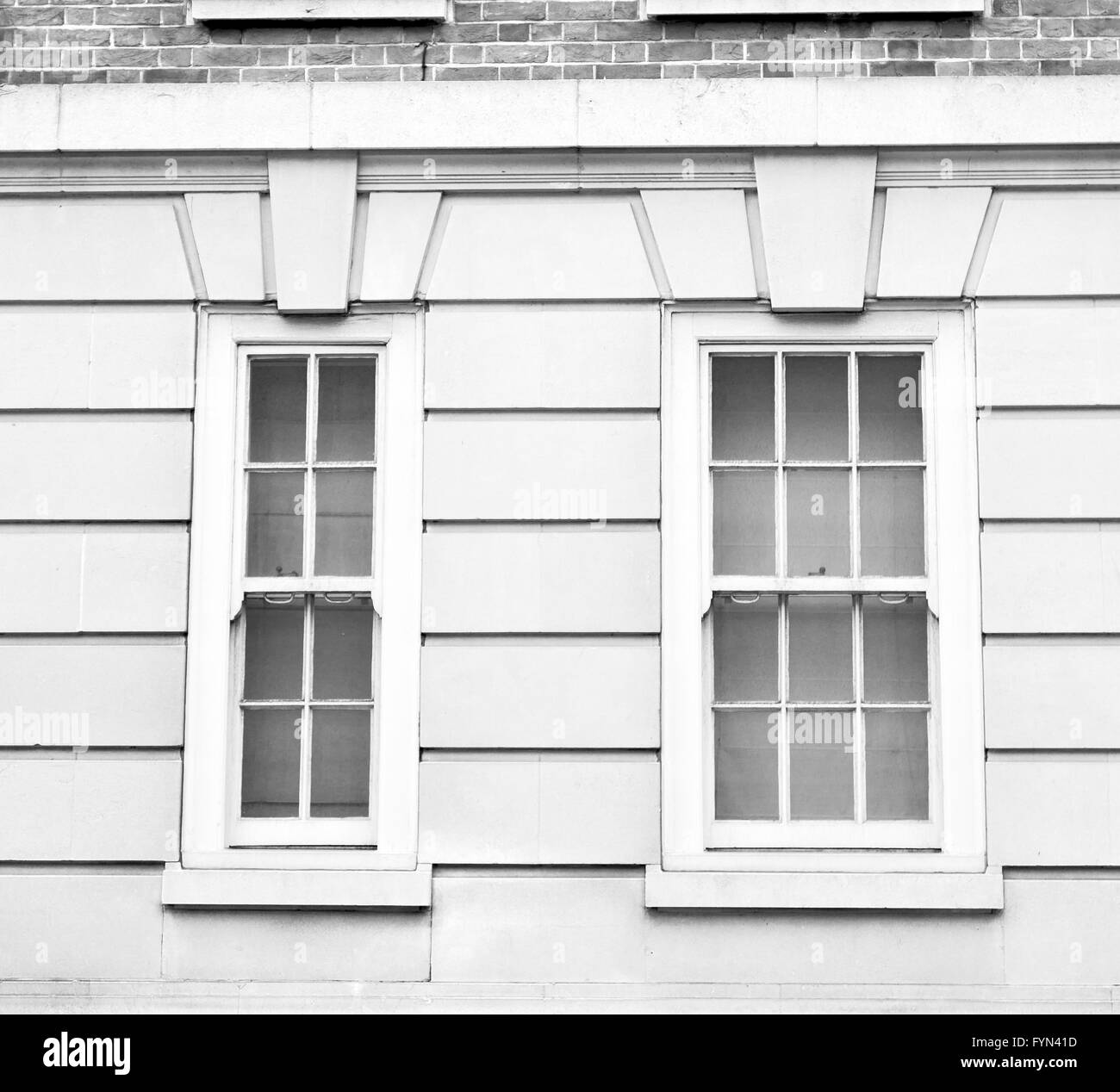 old windon in england london brick and glass the wall Stock Photo - Alamy