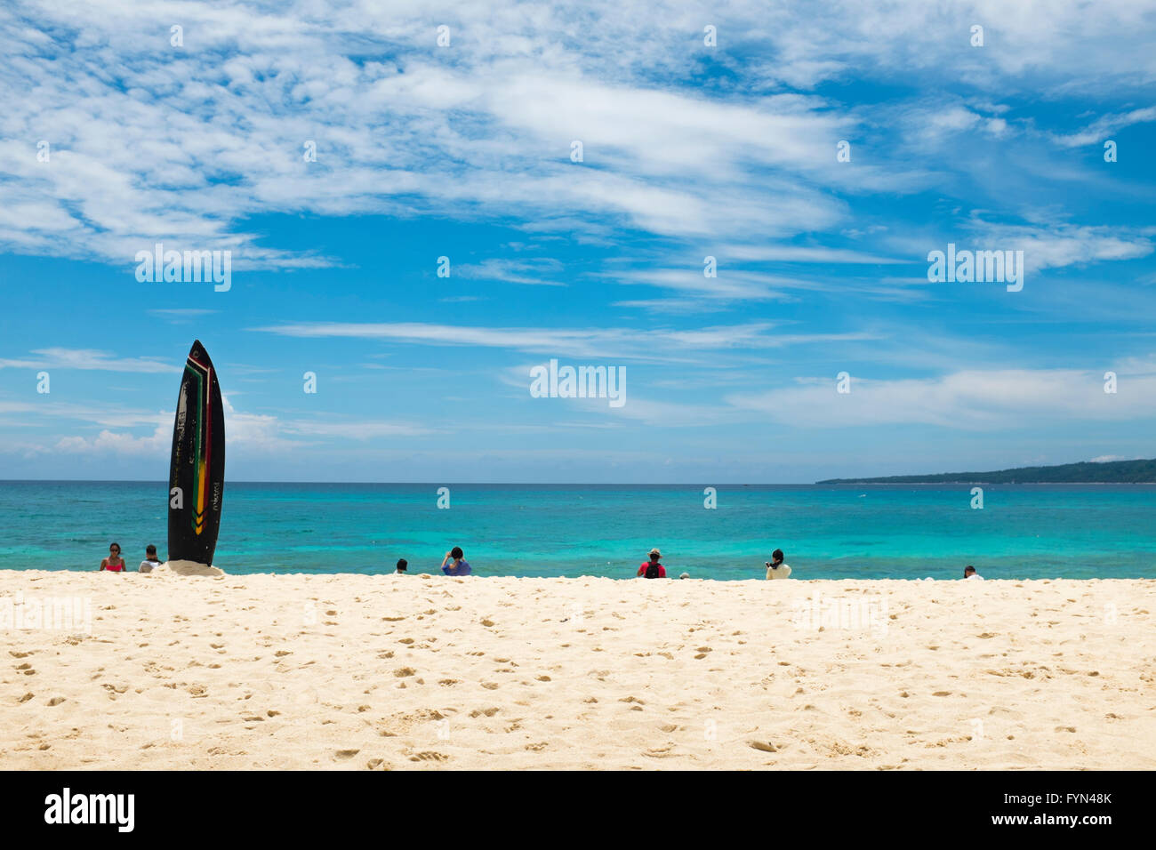Puka beach Boracay Philippines Stock Photo - Alamy