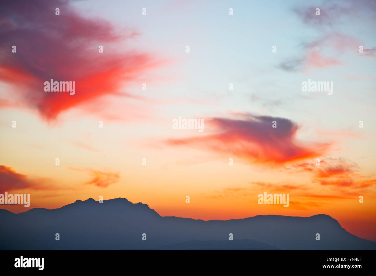 mountain in morocco africa sunrise Stock Photo - Alamy