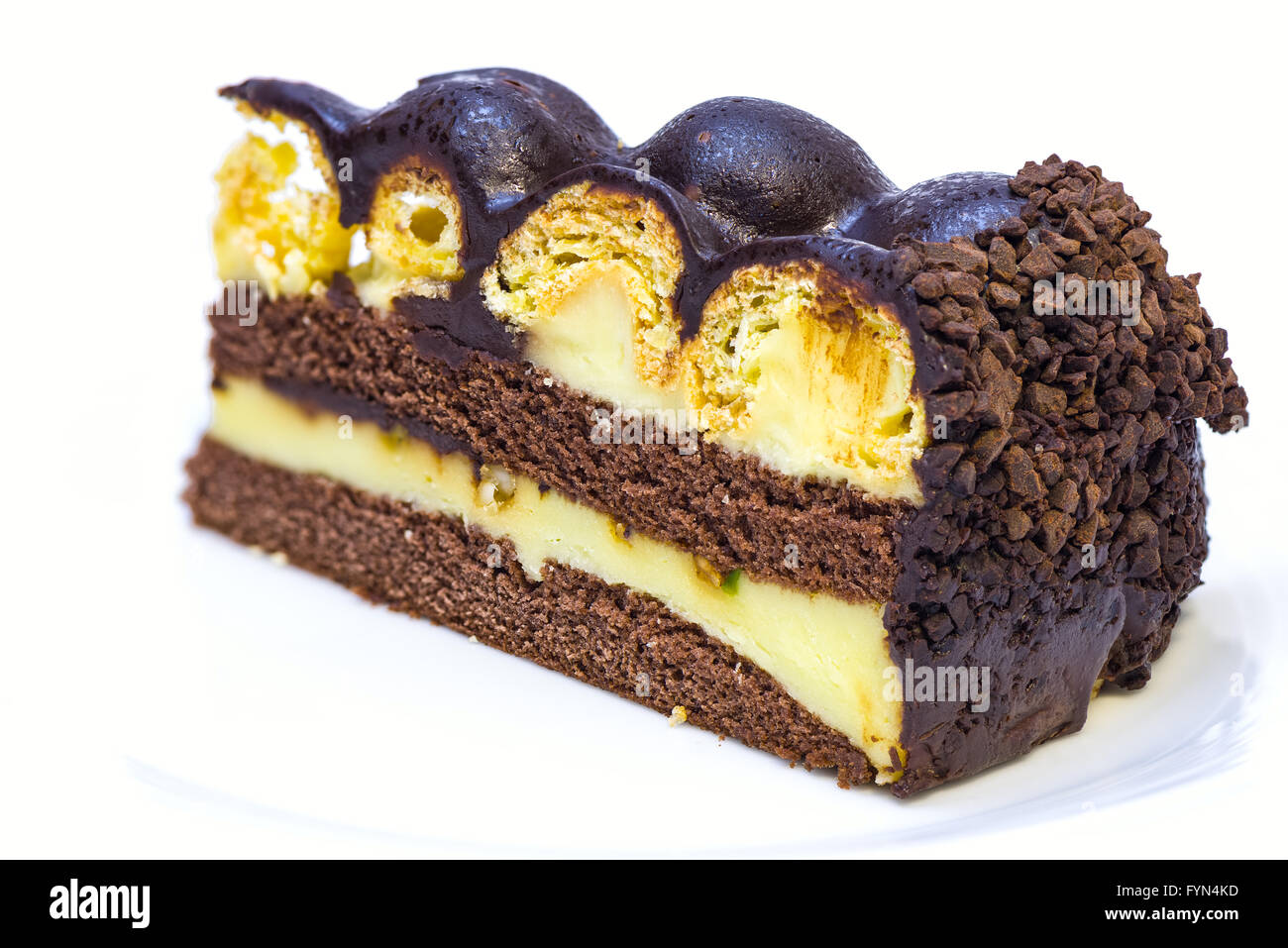 vanilla chocolate cake Stock Photo - Alamy