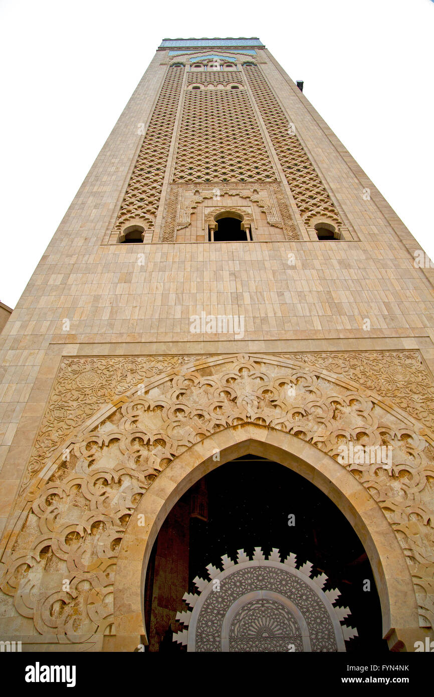 muslim in mosque morocco africa minaret religion and Stock Photo - Alamy