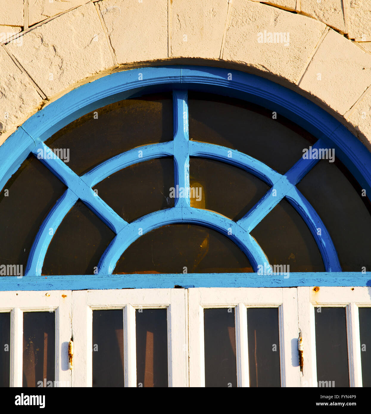 window in morocco africa and old construction wal brick historical ...