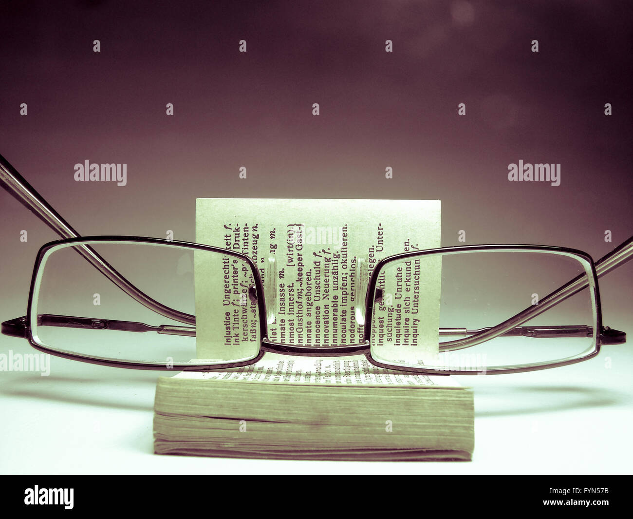 Spectacle glass hi-res stock photography and images - Alamy