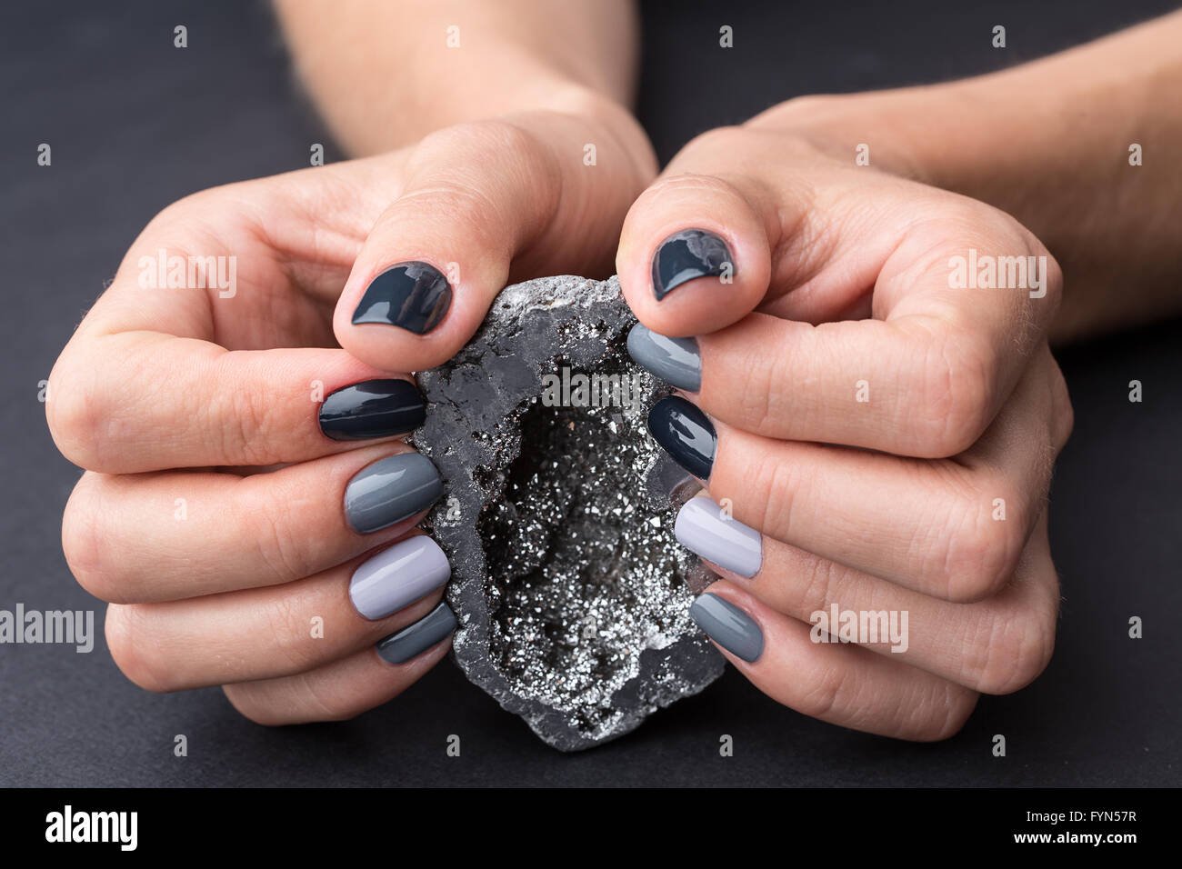 Silver hands hi-res stock photography and images - Alamy