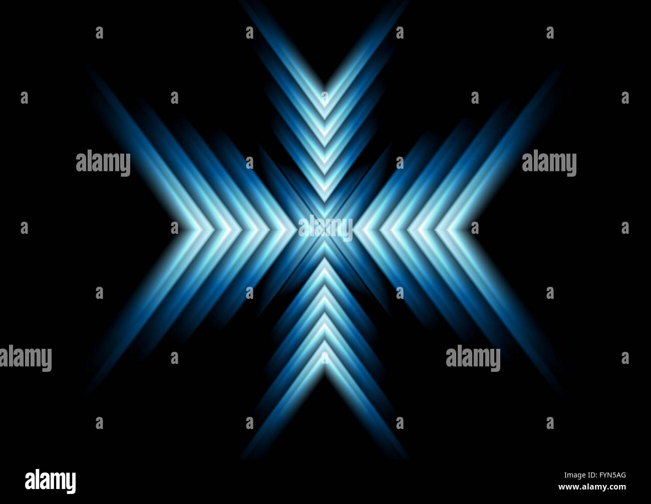 Bright glow blue arrows vector hi-res stock photography and images - Alamy