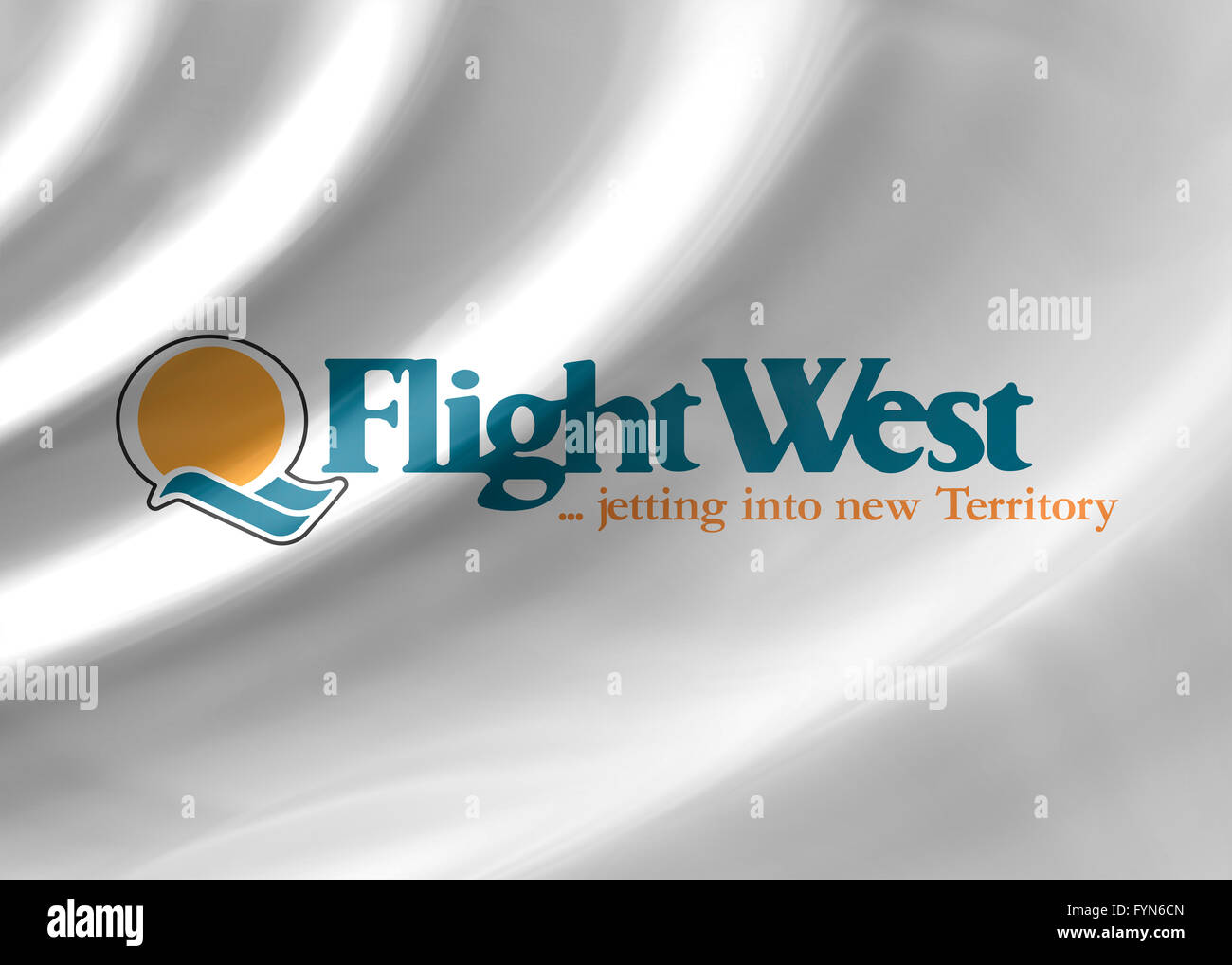 Flight West Airlines logo Stock Photo - Alamy