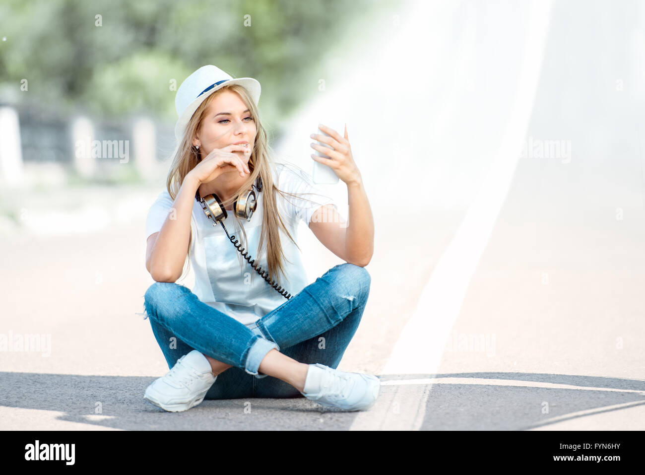 Pretty and smart Stock Photo - Alamy