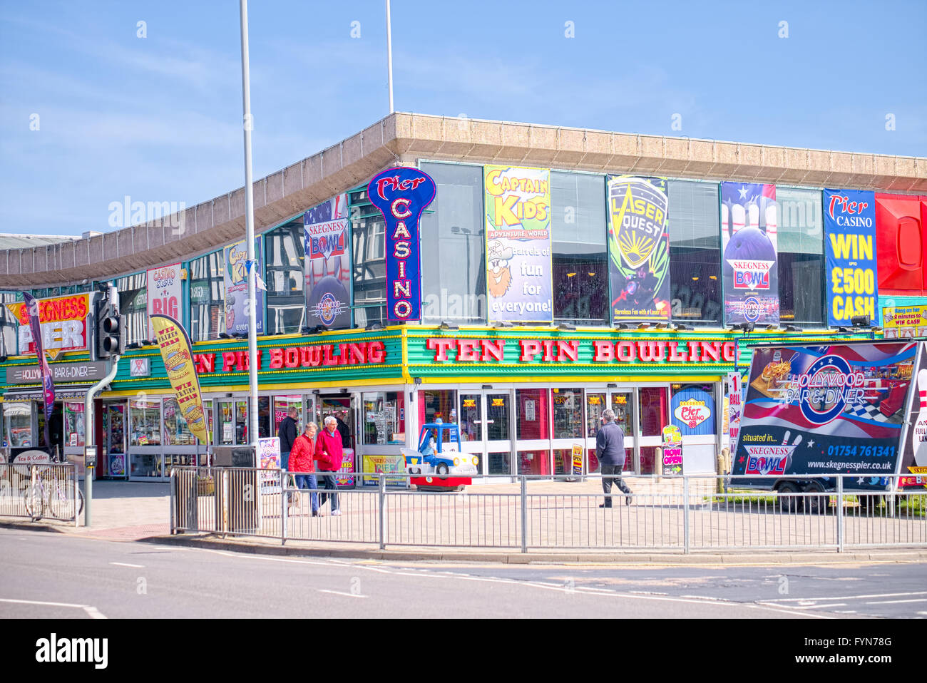 Ten pin bowling skegness hi-res stock photography and images - Alamy