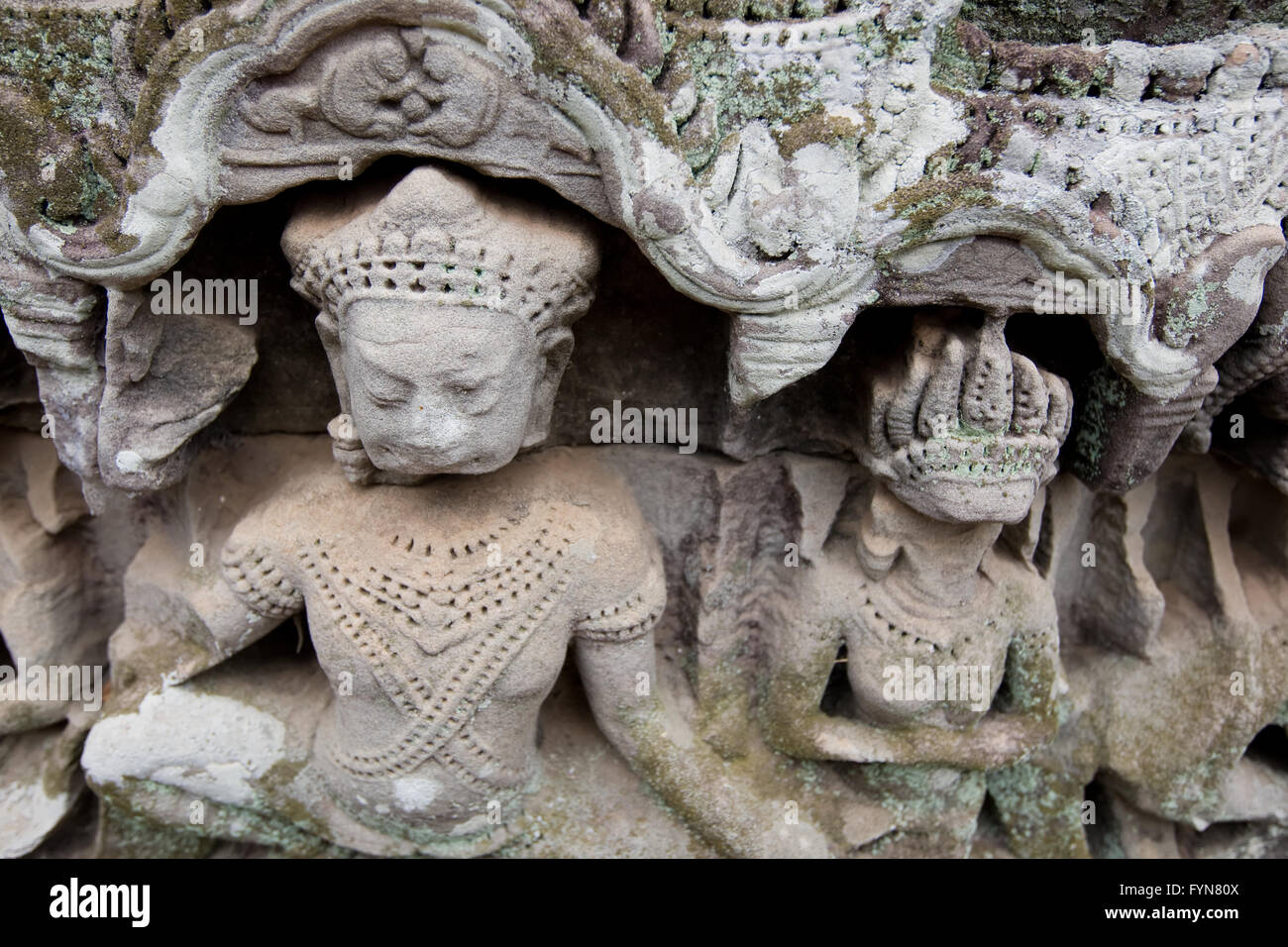 Carving at Angkor Stock Photo - Alamy