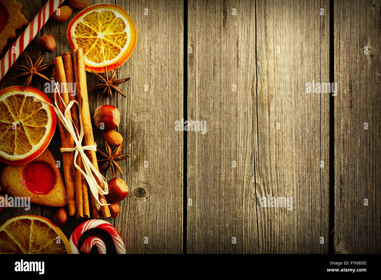 Christmas homemade gingerbread cookie and spices Stock Photo - Alamy