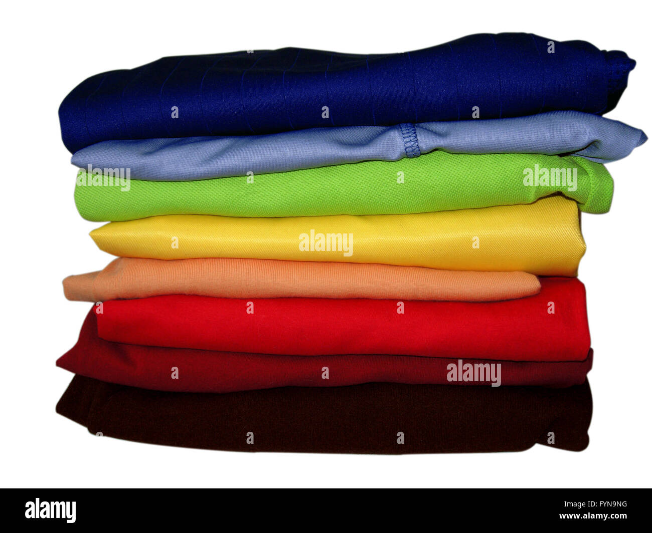 pile of clothes isolated on white (with path Stock Photo - Alamy