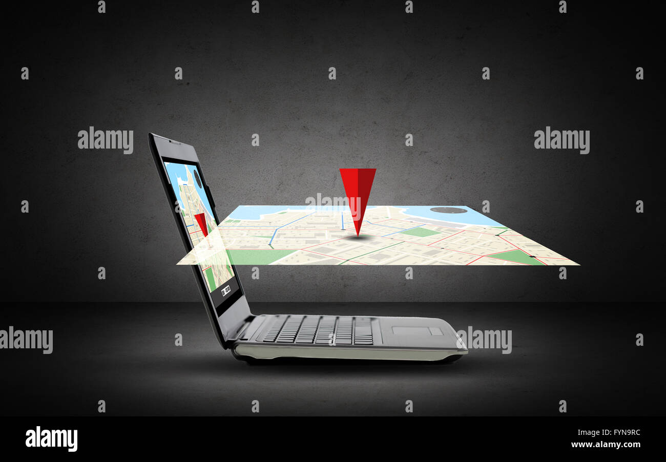 Map design computer desktop hi-res stock photography and images - Alamy