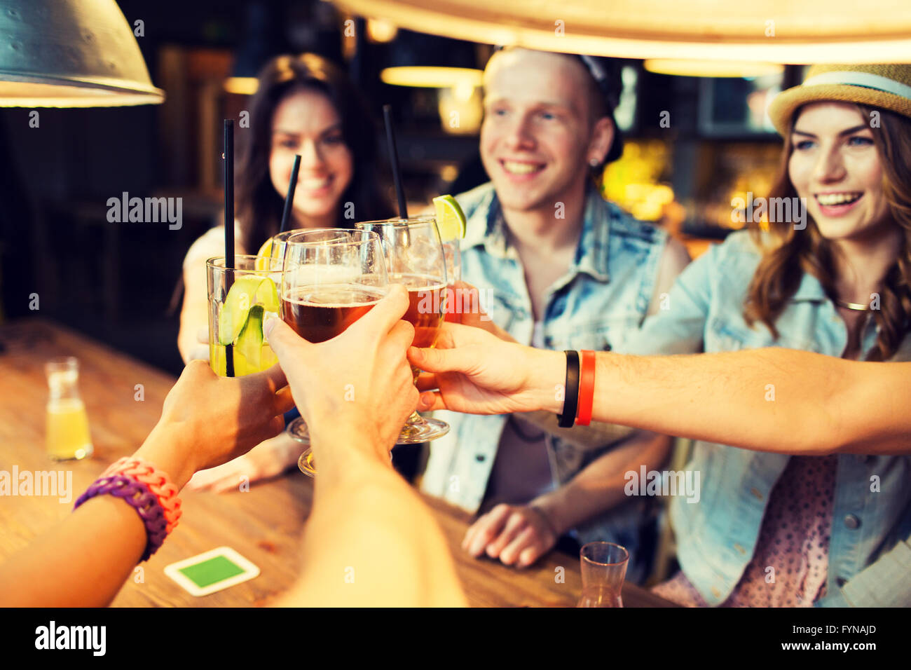 Teen glasses cheers hi-res stock photography and images - Alamy
