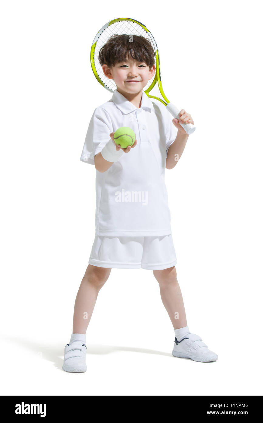 Cute boy sport equipment Cut Out Stock Images & Pictures - Alamy