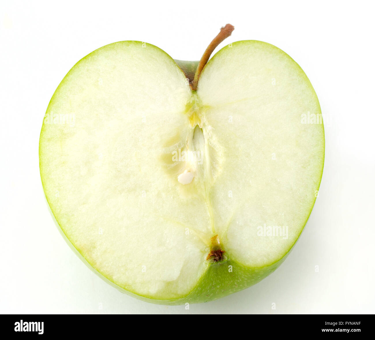 half green apple Stock Photo - Alamy