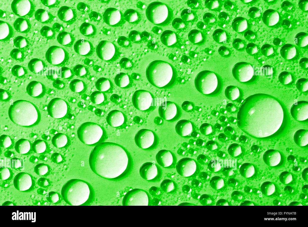 green water drops Stock Photo - Alamy